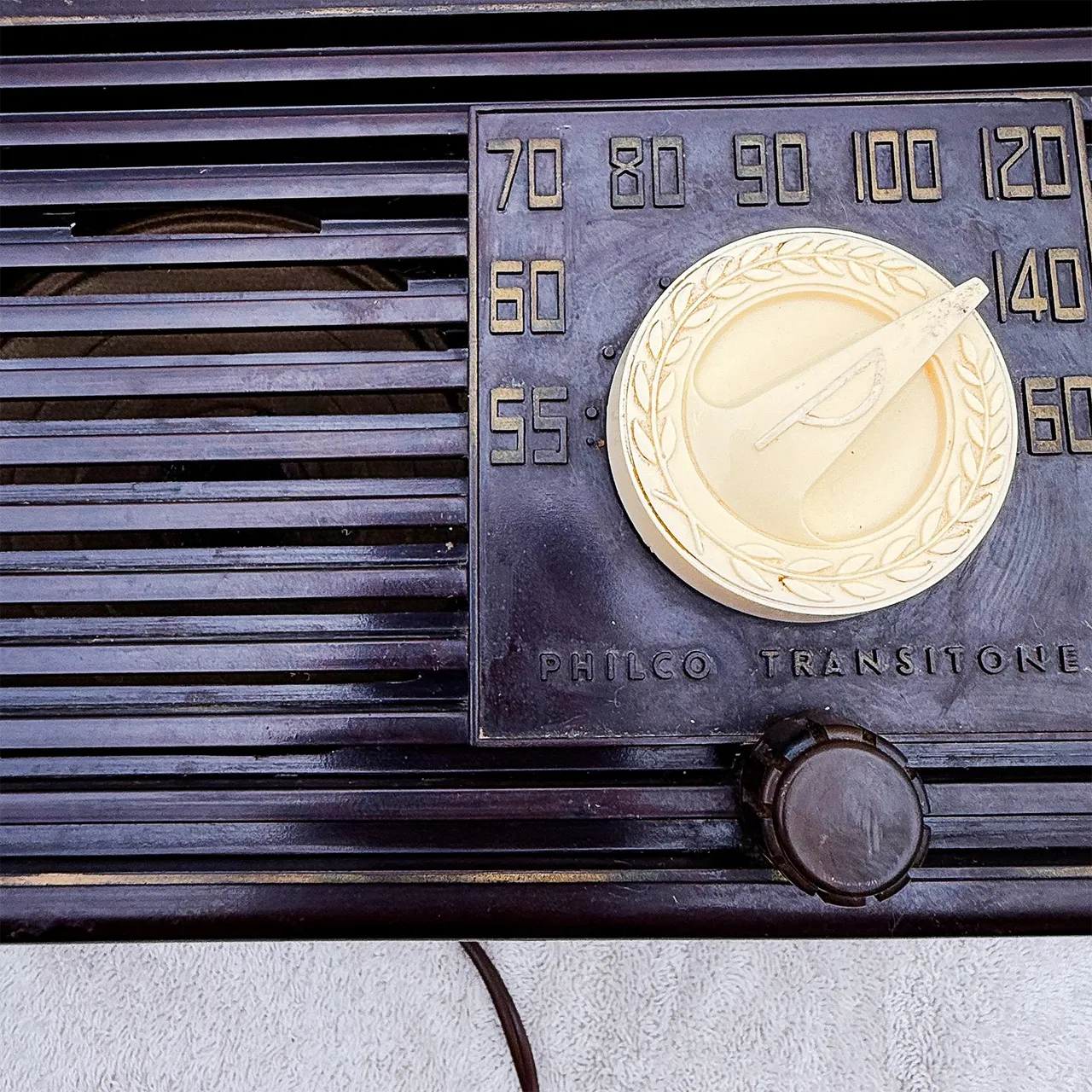 Vintage 1950s Philco Transitone Mahogany Brown Radio Model 53-560 Code ...